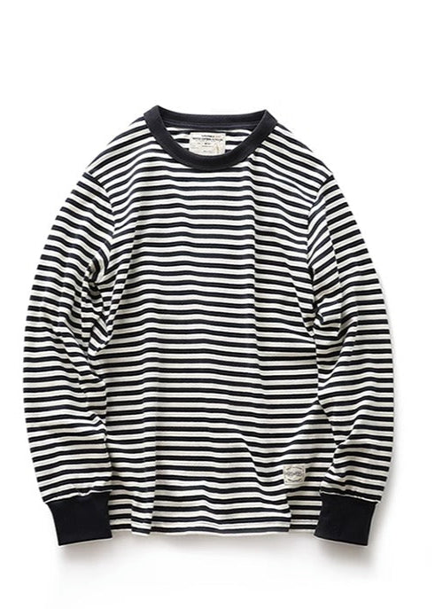 B BOY リブボーダーTシャツ E0617 エムニエム EMUNIEMEMUNIEM カジュアルコーデ カジュアル カジュアルストリート ...